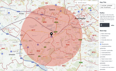 Online postcode mapping tools – Maproom