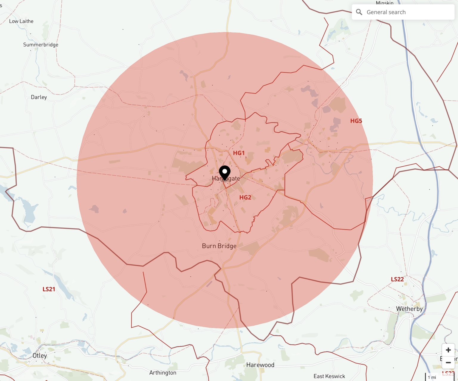 How to plot a radius on a map really easily using our point-and-click ...