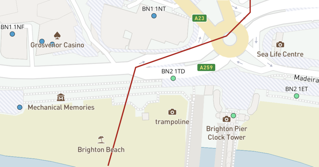 Map of BN postcode districts – Brighton – Maproom