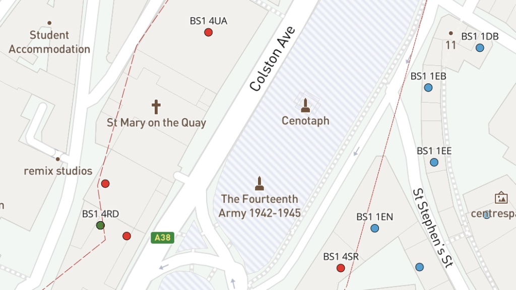 Map of BS postcode districts – Bristol – Maproom