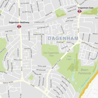 Barking & Dagenham - London borough map – Maproom