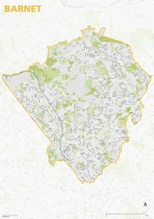 Barnet - London borough map – Maproom