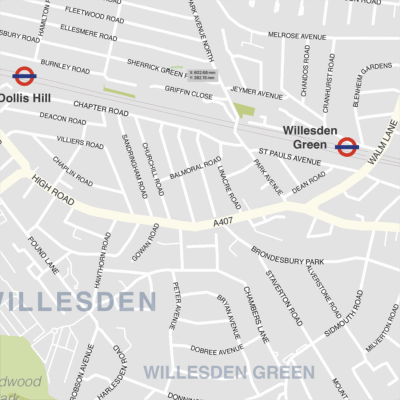 Brent - London borough map – Maproom
