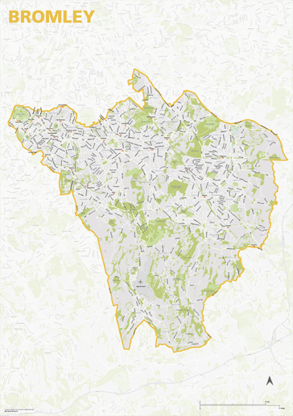 Bromley - London borough map – Maproom