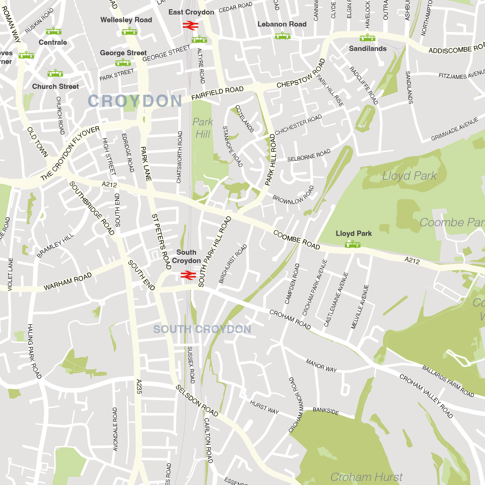 Croydon - London borough map – Maproom