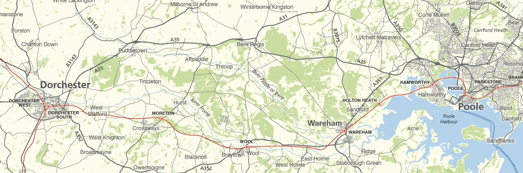 Dorset county map – Maproom