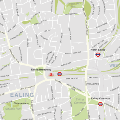 Ealing - London borough map – Maproom