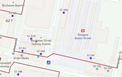 Map of G postcode districts – Glasgow – Maproom