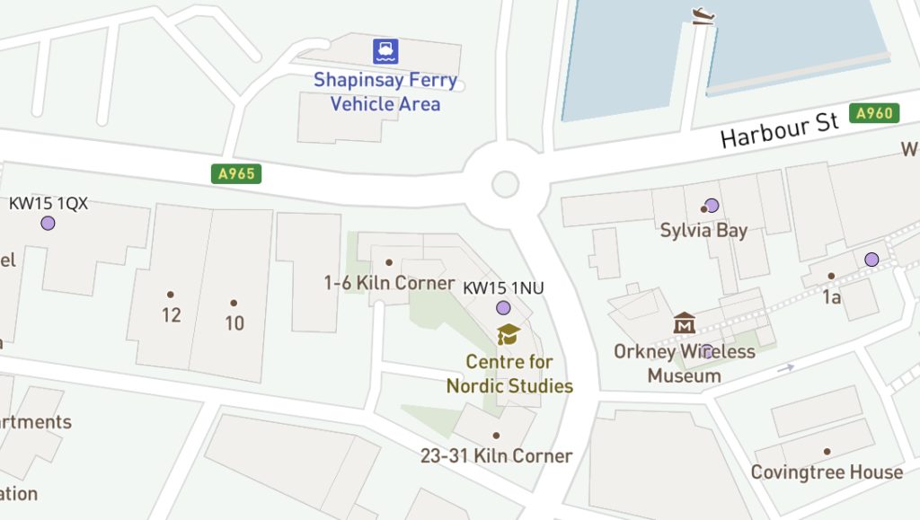 Map of KW postcode areas – Kirkwall – Maproom