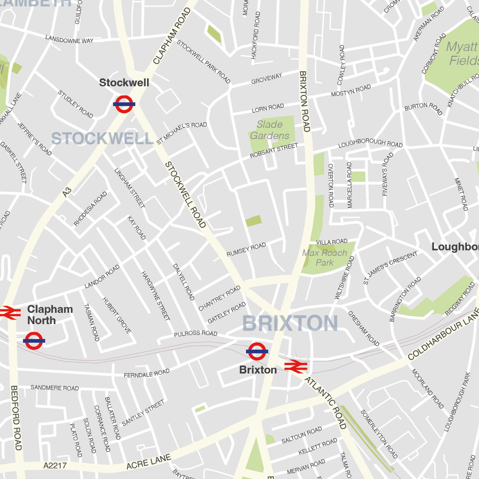 Lambeth - London borough map – Maproom