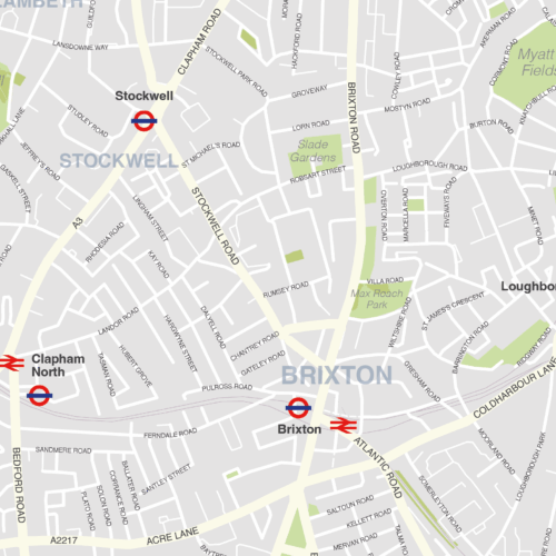 Lambeth - London borough map – Maproom