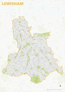 Lewisham - London borough map – Maproom