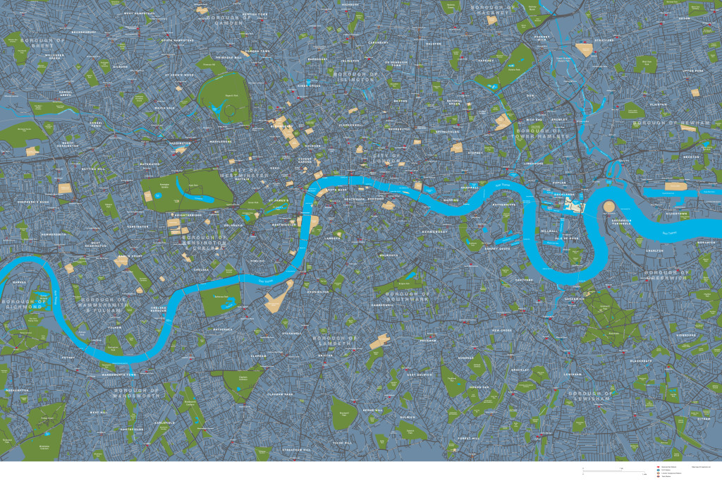 Detailed vector London map – Maproom