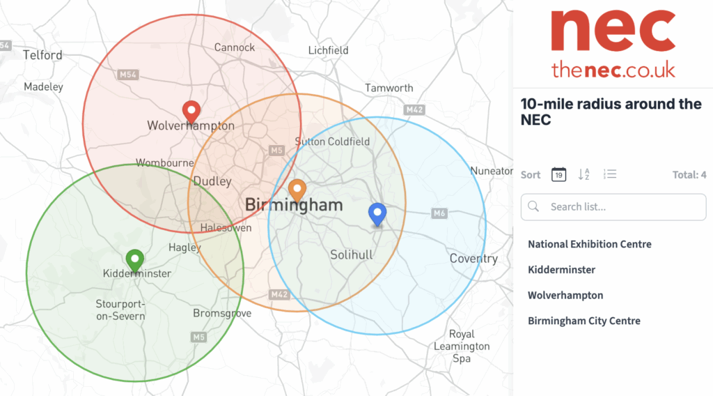 NEC map – Maproom