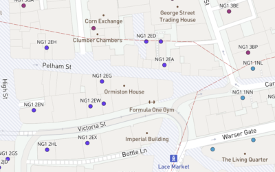 Map of NG postcode districts – Nottingham – Maproom
