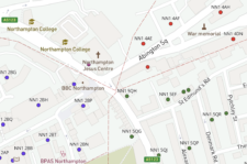 Map of NN postcode districts – Northampton – Maproom