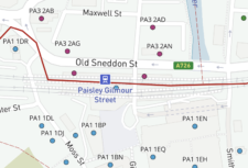 Map of PA postcode districts – Paisley – Maproom