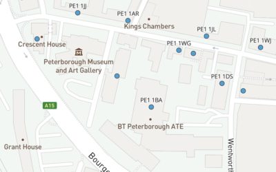 Map of PE postcode districts – Peterborough – Maproom