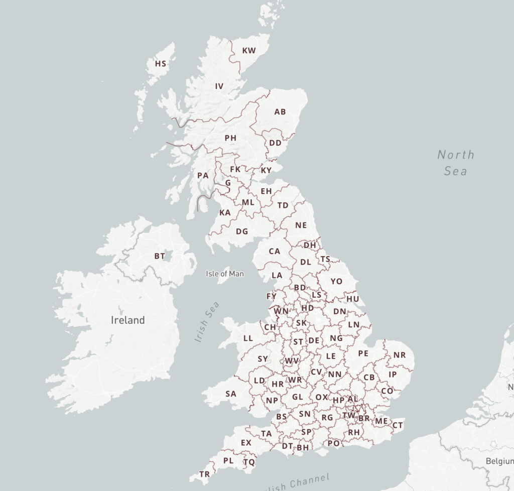 Postcodes 1 preview – Maproom