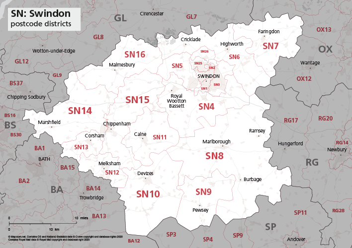 Sm Postcode Map Sm Postcode Map