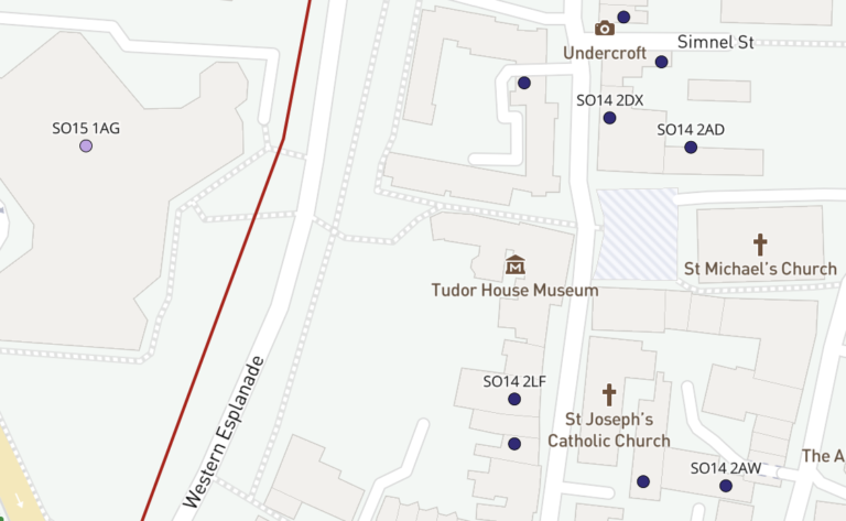 Map of SO postcode districts – Southampton – Maproom