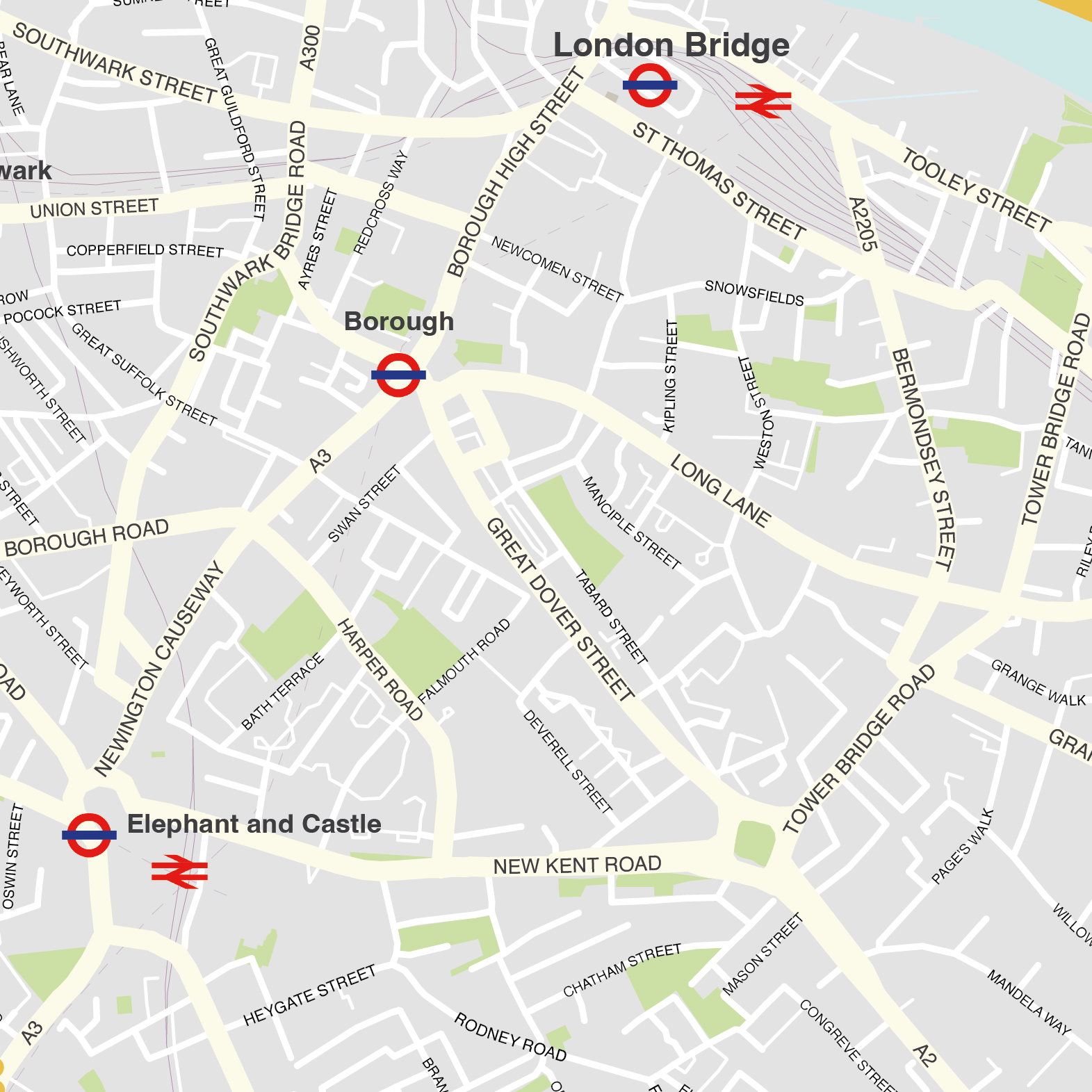 Southwark - London borough map – Maproom