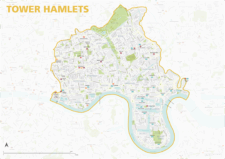 Tower Hamlets - London borough map – Maproom