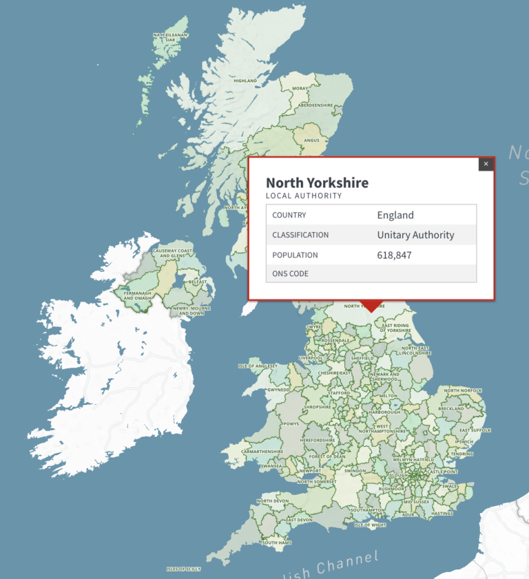 Dynamic UK administrative maps – Maproom