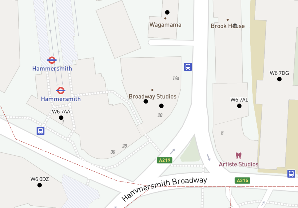 Map of W postcode districts – West London – Maproom