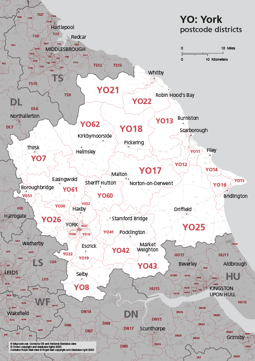 North Yorkshire Postcode Map Channa Antonetta North Yorkshire Postcode Map Channa Antonetta
