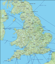 England physical map – Maproom
